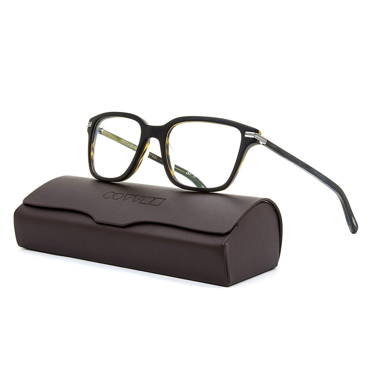 liver Peoples OV5270U - 1453 Stone Eyeglasses Semi Matte Black Olive Tortoise 51mm