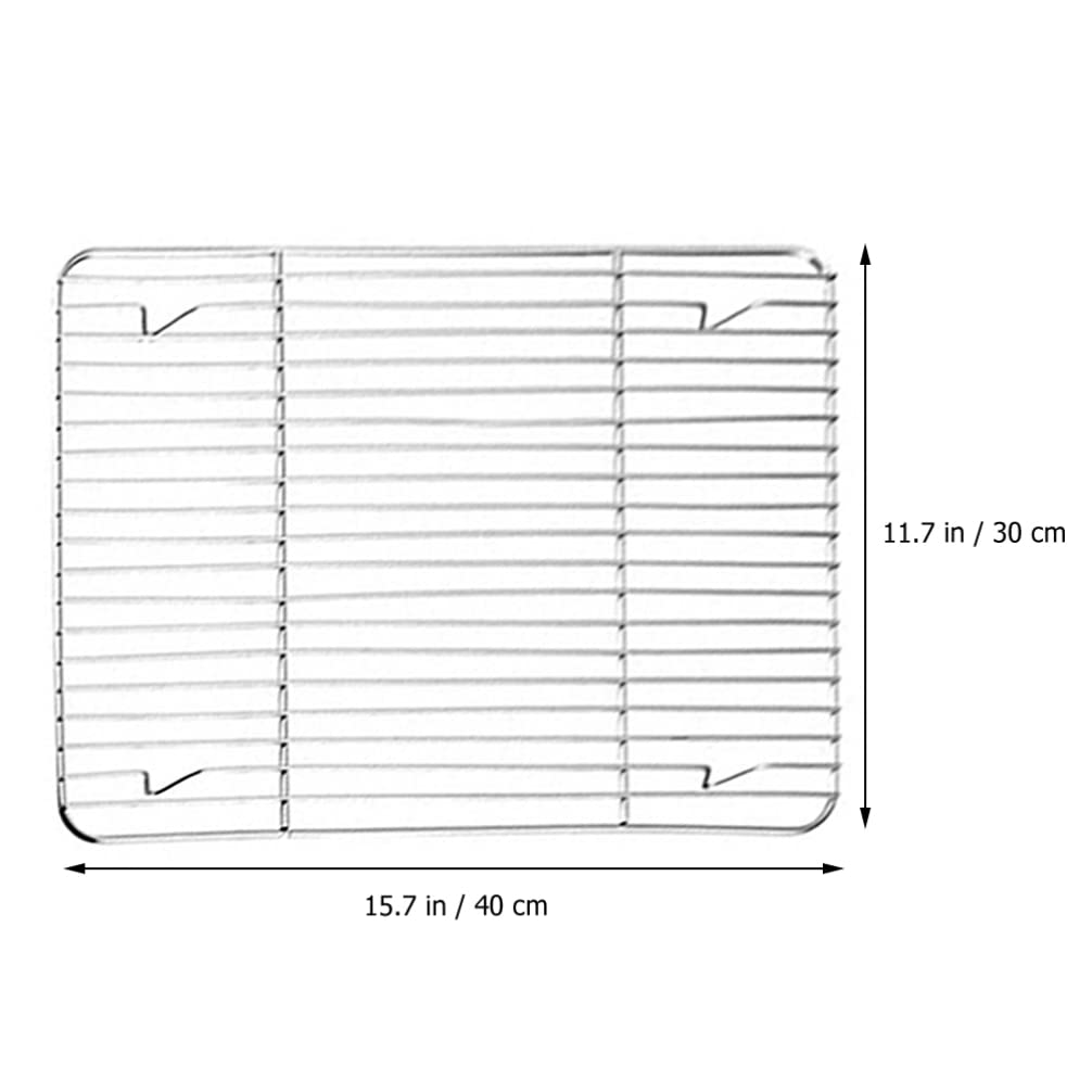 Stainless Steel Grid Wire Rack Cooling Rack Nonstick Wire Baking Rack Metal Mesh Cookie Rack Mesh Oven Rack for Cooking Drying Roasting Grilling