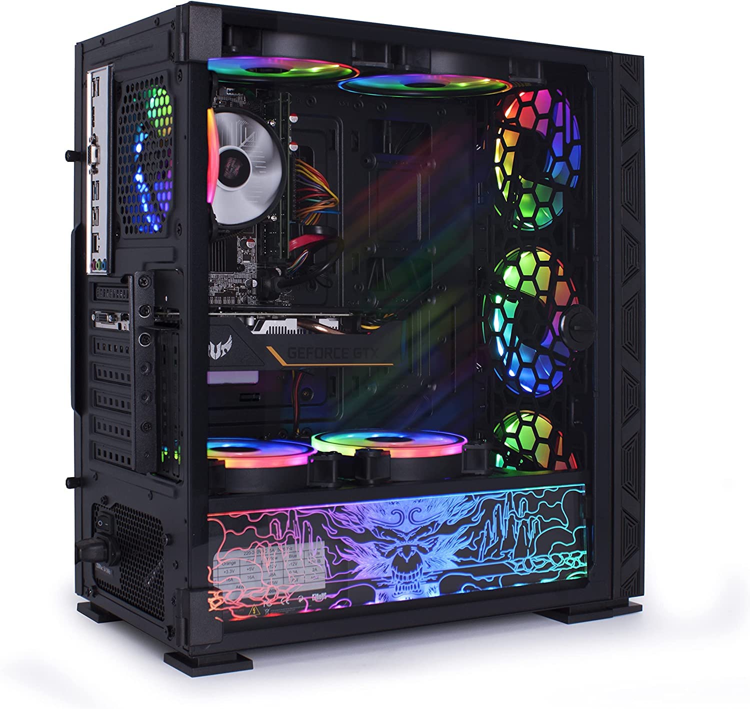 Veno Scorp Budget Gaming PC 22” Bundle Intel Core i5-8GB RAM - 500GB HDD – GT 710 2GB NeonZilla 8 ARGB Gaming Case - WINDOWS 10