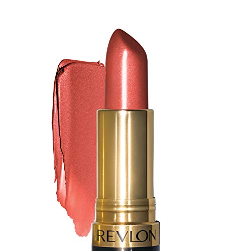 Revlon Lipstick, Super Lustrous Lipstick, Creamy Formula For Soft, Fuller-Looking Lips, Moisturized Feel, Cinnamon Bronze, 0.15 oz