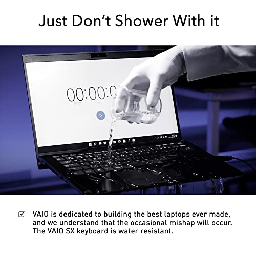 VAIO SX14 - Intel Core i7-1280P | 32GB Memory (RAM) | 2TB PCIe SSD | Windows 11 Pro | 14" FHD (1920 x 1080) Touchscreen | All Black | Made in Japan | VJS145X0111A