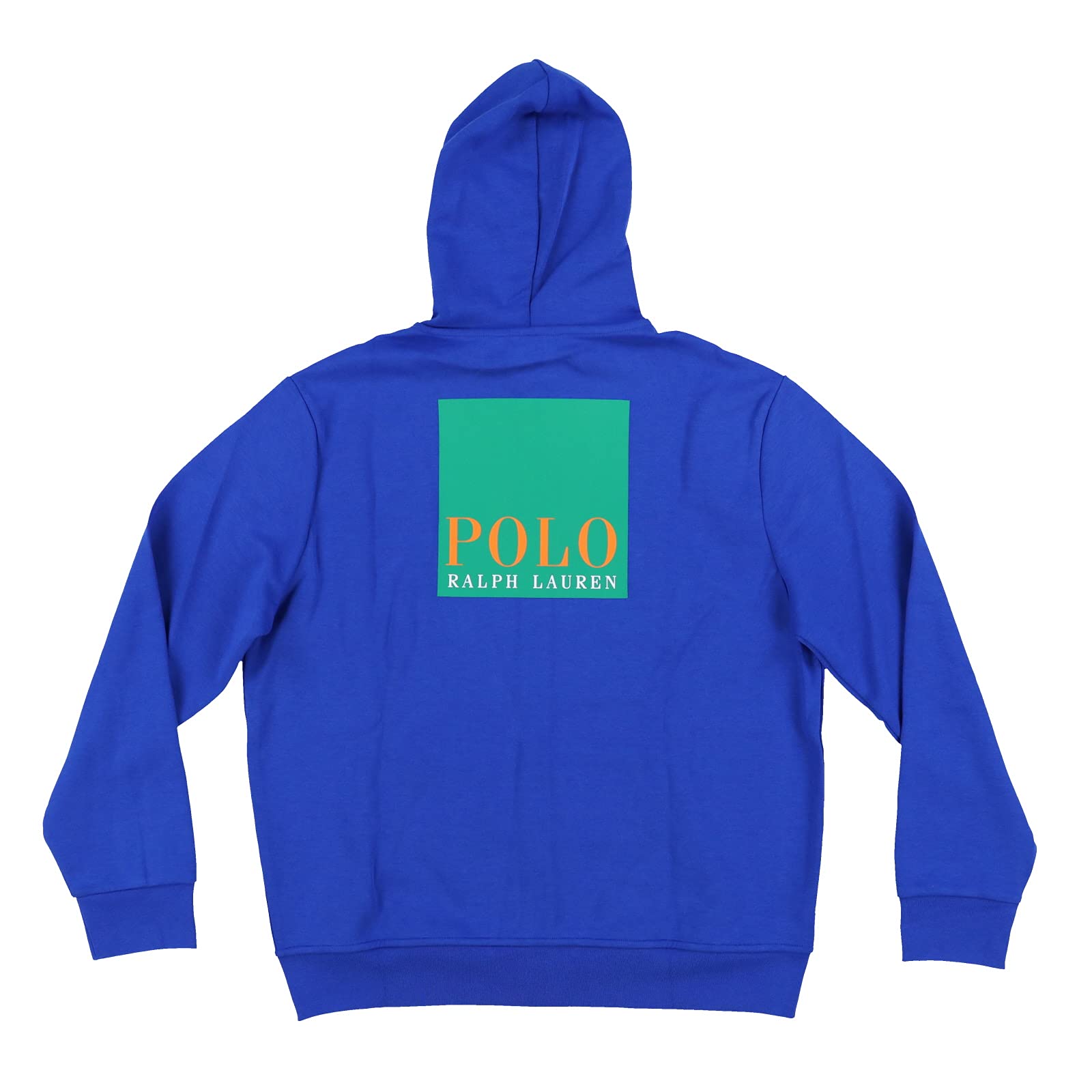 Polo Ralph Lauren Men's Double Knit Full-Zip Hooded Sweatshirt -Large blue