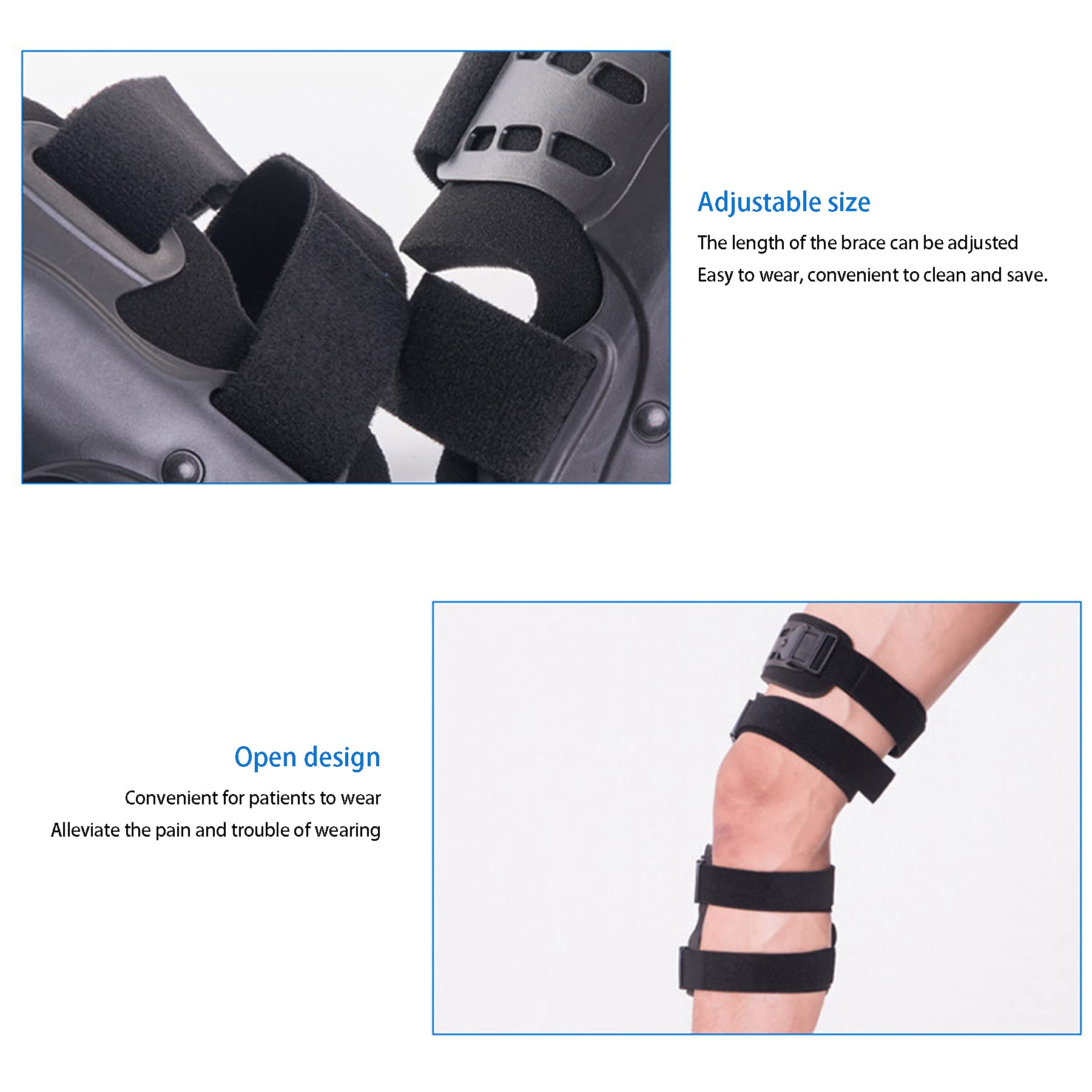 ROM Knee Brace for Torn ACL Meniscus Tear PCL Surgery Recovery Adjustable Post Op Knee Immobilizer Leg Stabilizer Stabilizer After Surgery Joint Injuries for Women and Men,Left