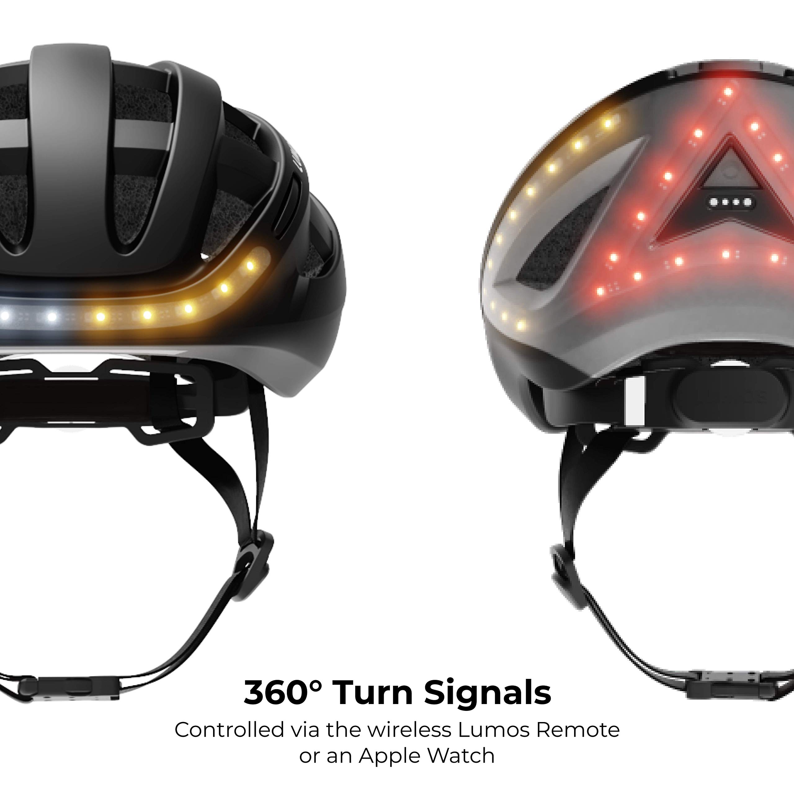 Lumos Kickstart Smart Bike Helmet | Front and Back LED Lights with Turn Signals | Sky Lime Without MIPS