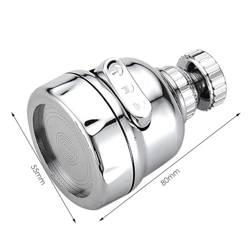 XBWCADSE 360 Degree Swivel Kitchen Faucet Aerator Adjustable 3 Modes Sprayer Filter Diffuser Water Saving Nozzle Bath Faucet Connector