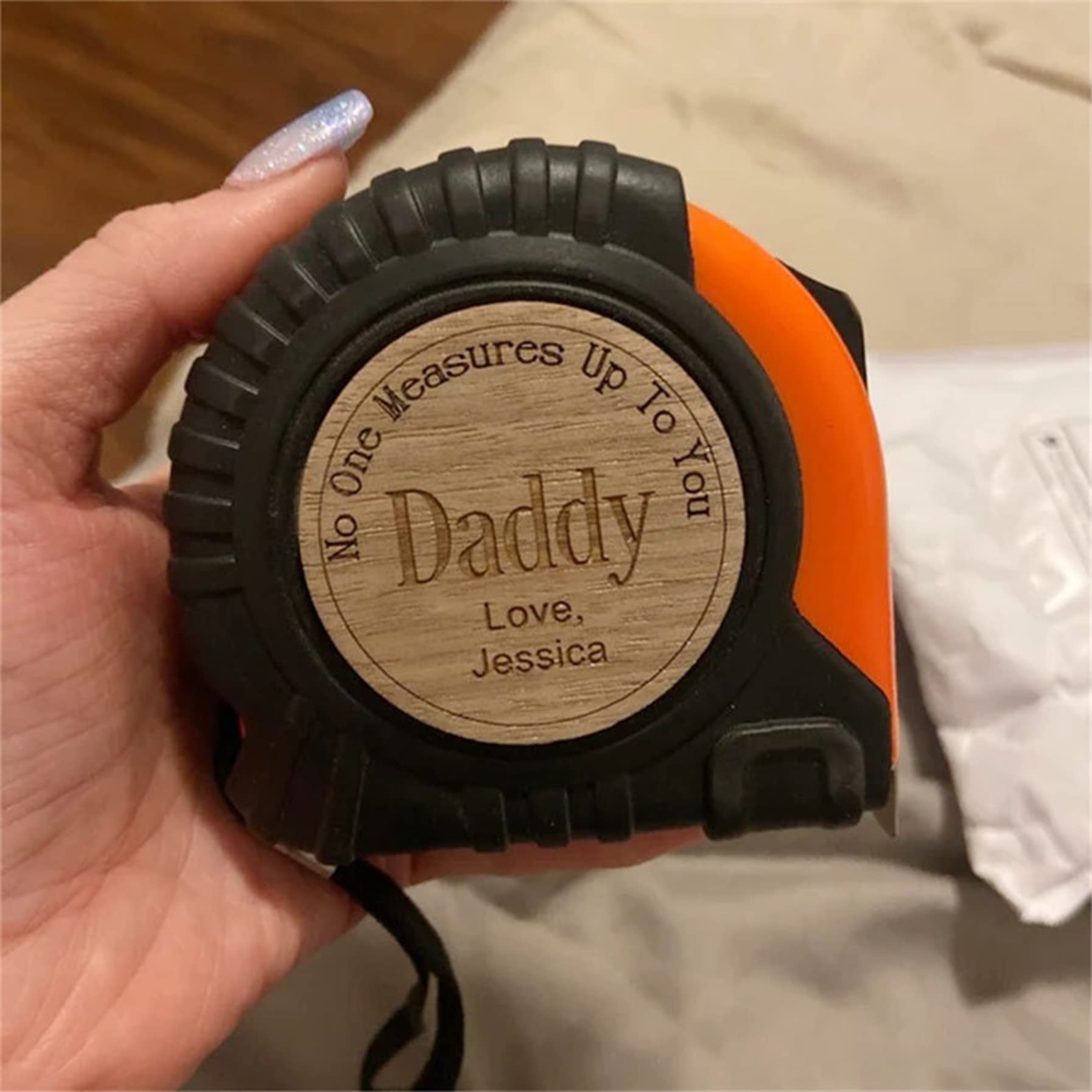 Personalized Tape Measures Fathers Day Gifts,Gift for Dad, Custom Engraved Tape Measure, Personalized Gifts for Men, Step Dad or Bonus Dad Gift, Carpenter Gift