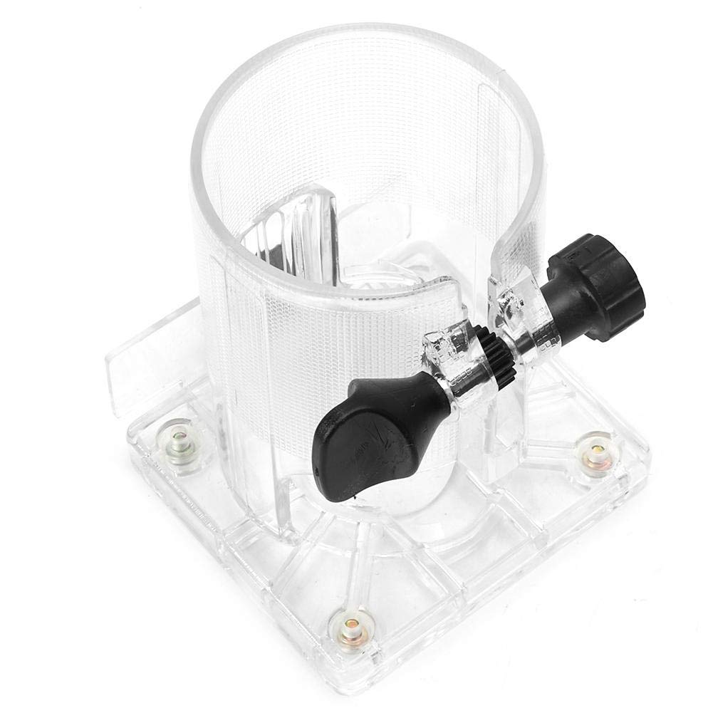 Trimmer Base, Woodworking Trimmer Router Transparent Plastic Base Power Tool Protective Accessory(Thickened)