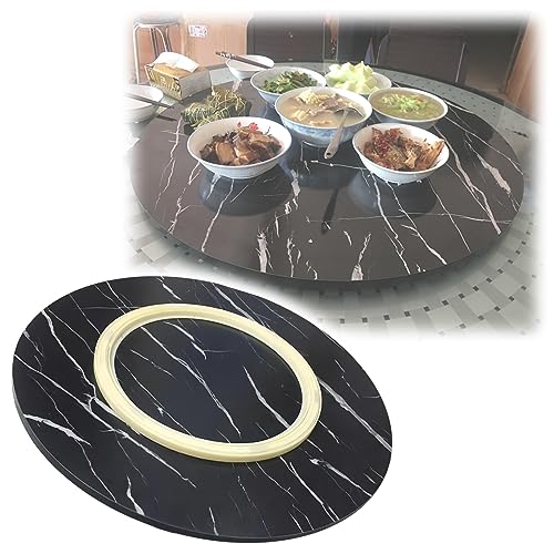 Wooden Lazy Susan Tabletop Service Plate, 360° Rotation Silent Dining Table Round Turntable, Diameter Ø 20 24 28 32 36 39 Inch Large Rotating Tray Rotating Board