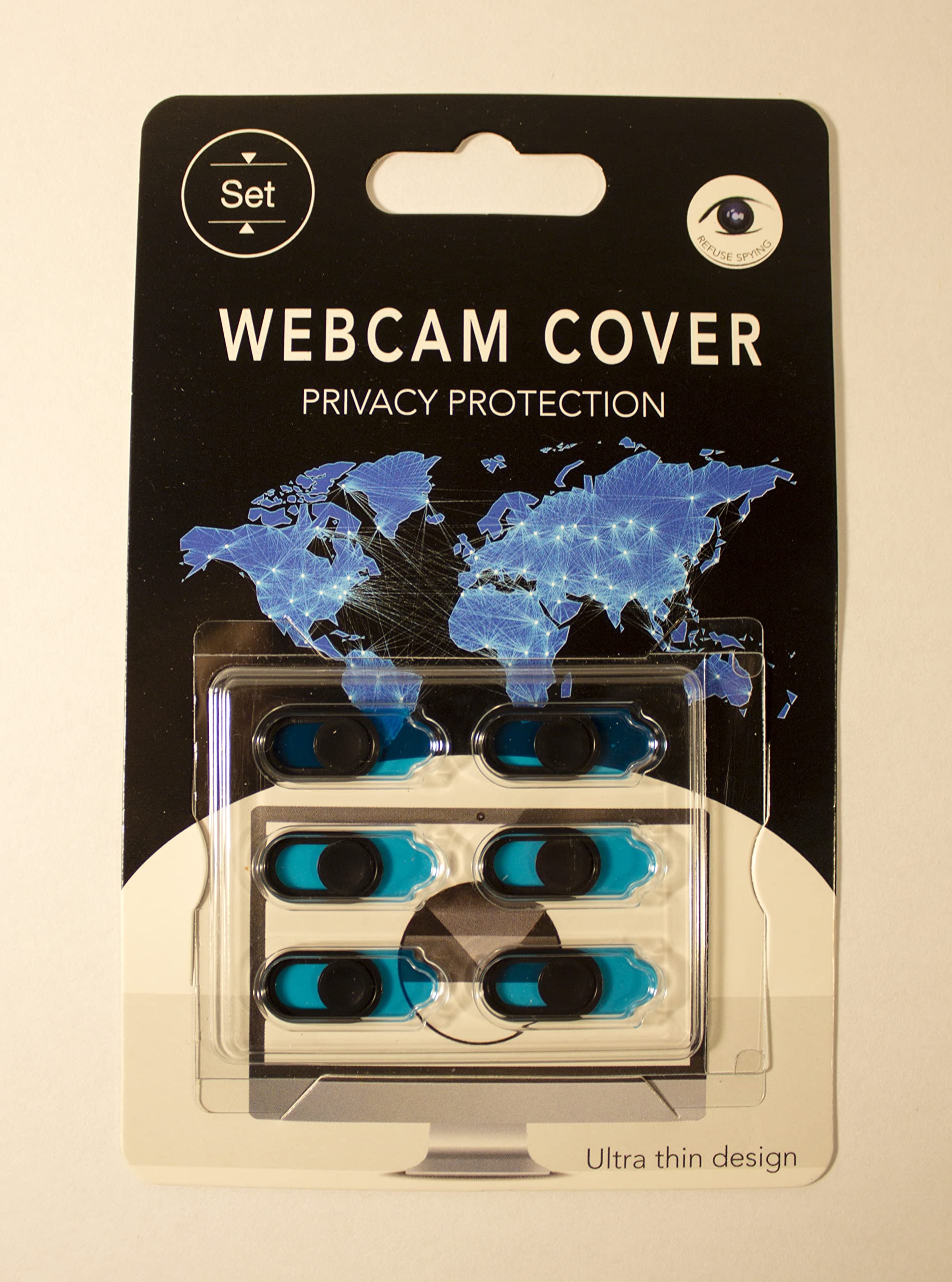 Ultra Slim Webcam-Cover Sliders: Compatible with Most Devices (6 Pack)