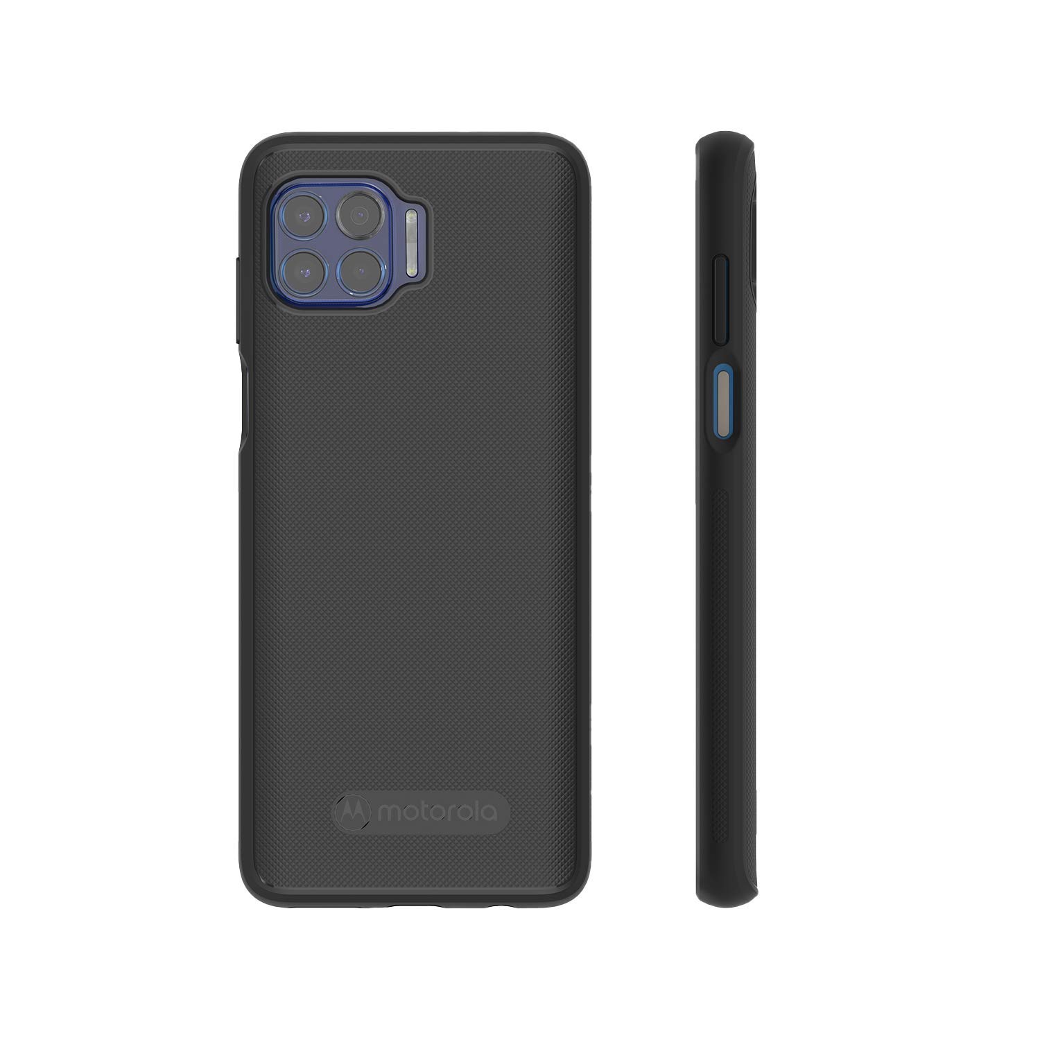 Motorola Moto One 5G, One 5G UW Protective Case- Black - precision fit shock absorbing cases for enhanced phone Grip, style, drop protection for your device