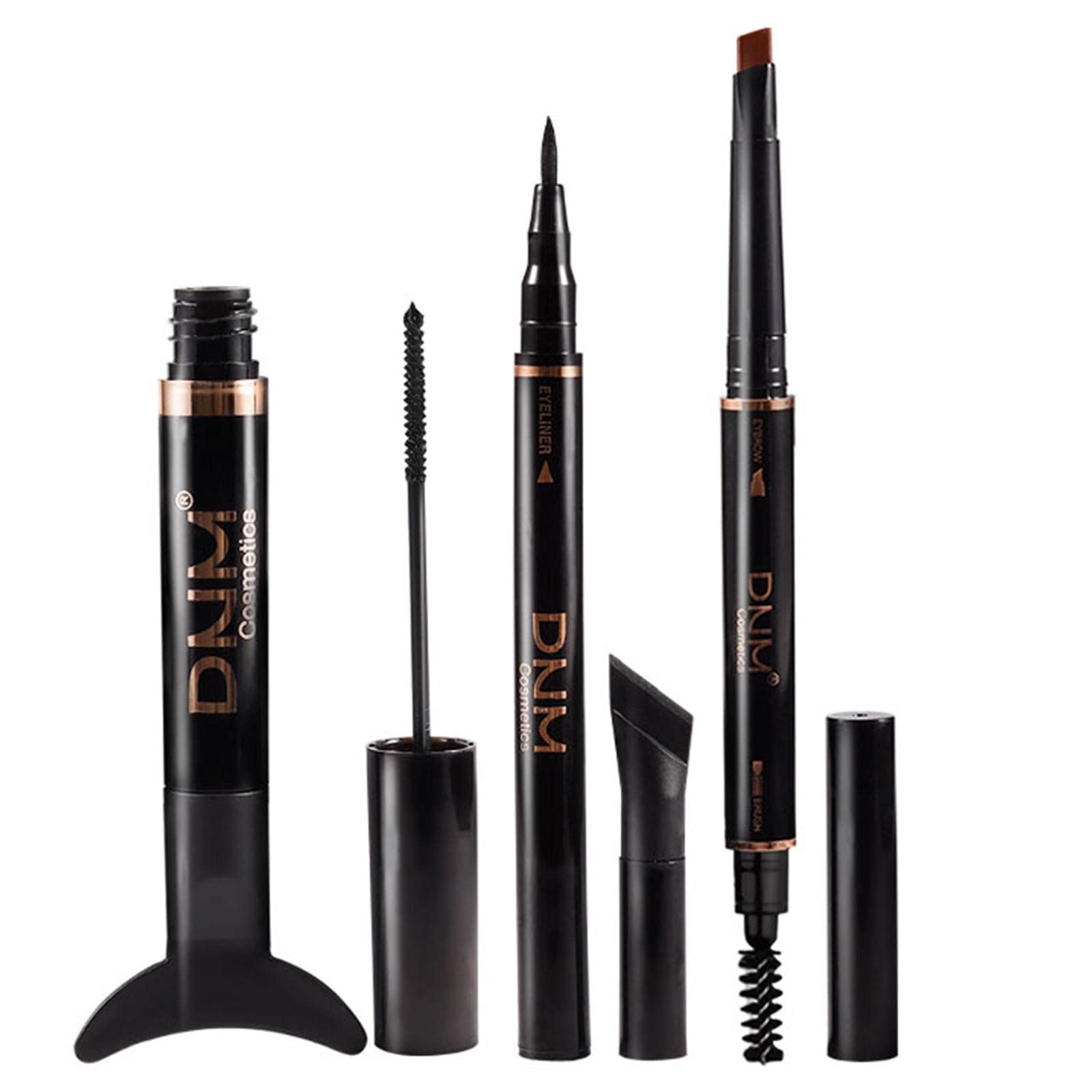 Long Set Eye 3 Piece Pencil Makeup 3ml Eyebrow Mascara Beginner Eyeliner Lasting Waterproofs Mascara Carbon Black Mascara