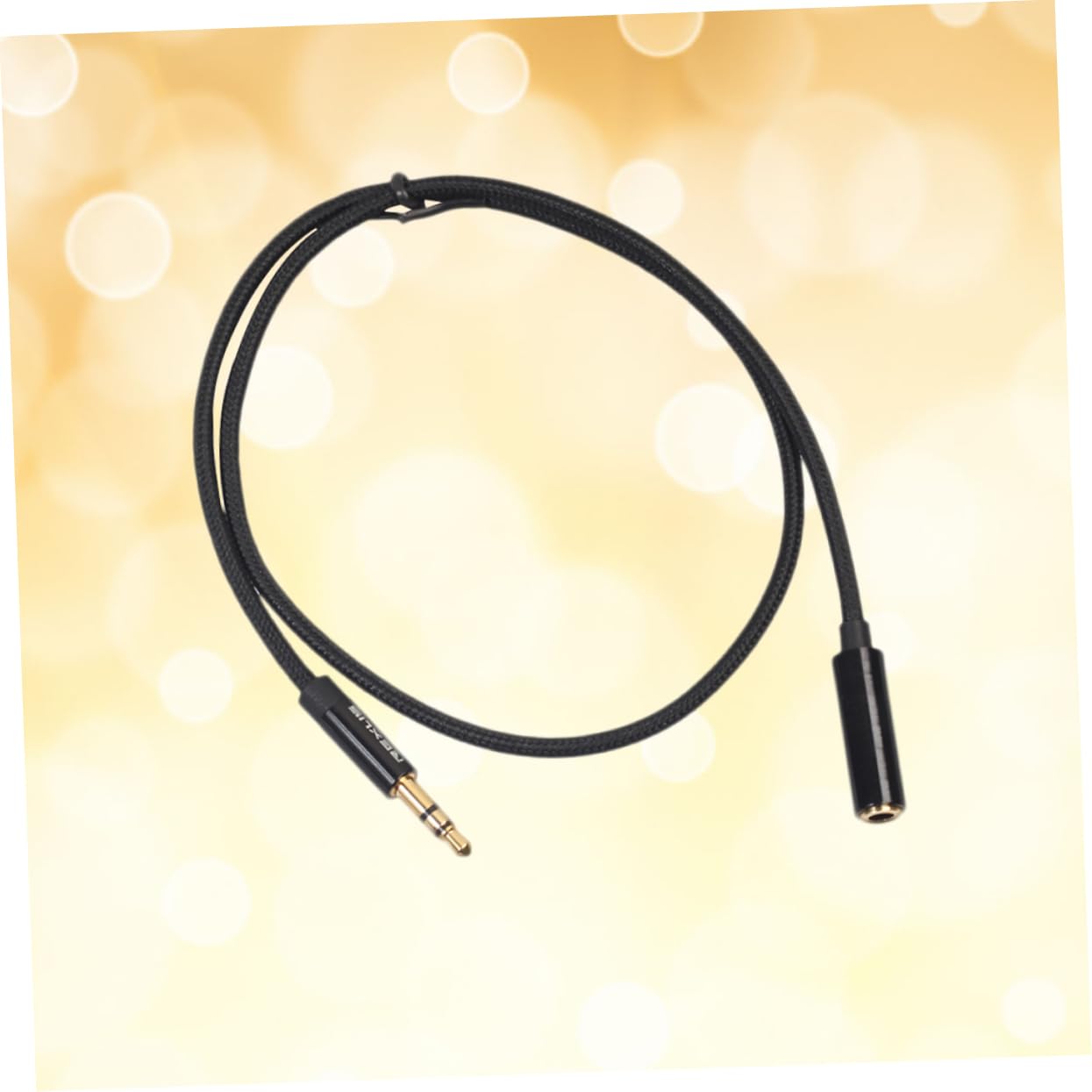 LIGHTAOTAO Cable Extension Cord Cable Splitter Headphone Cases Headphone Splitter Cable Case Headset Splitter Headphones Splitter Extension Cable Adapter Tyrant Gold