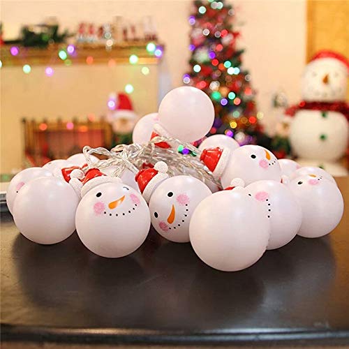 lliang String Lights 3m Snowman Led Fairy String Lights Santa Led Christmas Light Home Garden Indoor Party Wedding Christmas Decoration Light
