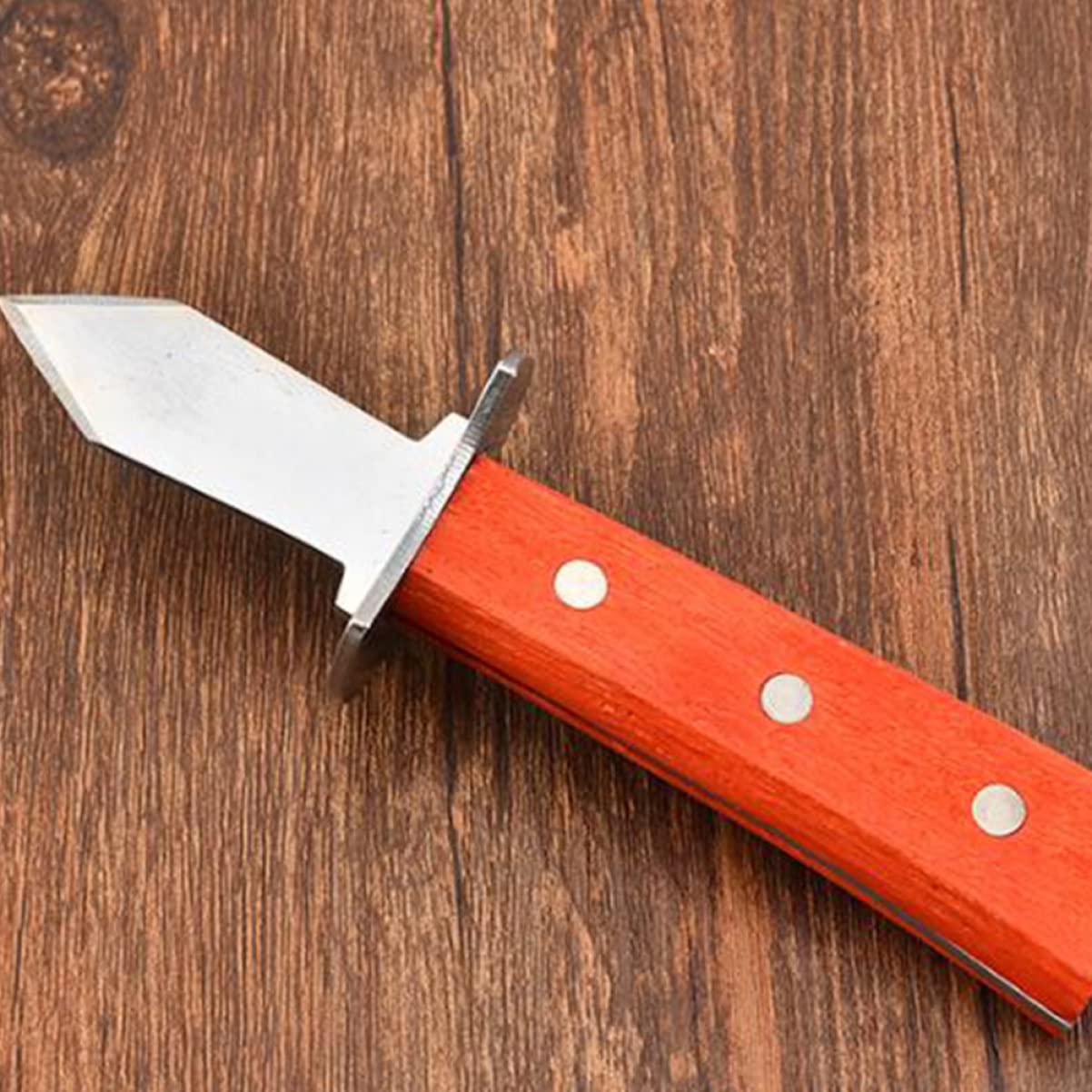 UPKOCH Tools 2pcs Oyster Shucker for Stainless Opener Wood Knives Kits Multifunction Shellfish Seafoods Seafood Steel Cutter Handle Shucking Tool Oysters