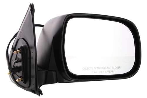 Kool Vue Mirror Set of 2 Compatible with 2005-2011 Toyota Tacoma Driver and Passenger Side Manual Folding, Textured Black, Power Glass