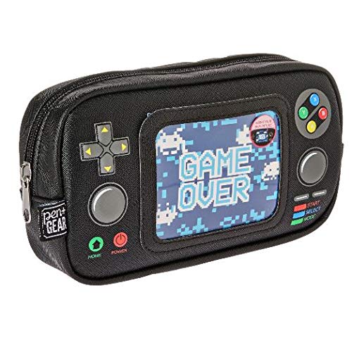 Pen + Gear Pencil Pouch, Video Game, Black