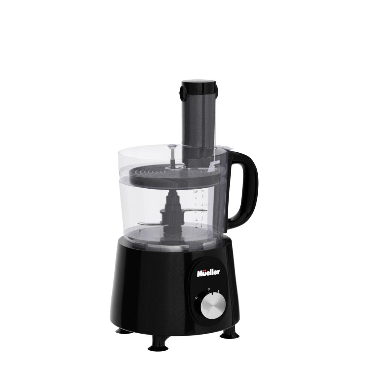 Mueller Ultra Prep Food Processor Chopper for Dicing, Slicing, Shredding, Mincing, and Pureeing, Food Chopper for Vegetables, Meat, Grains, Nuts, 8 Cup, Silver