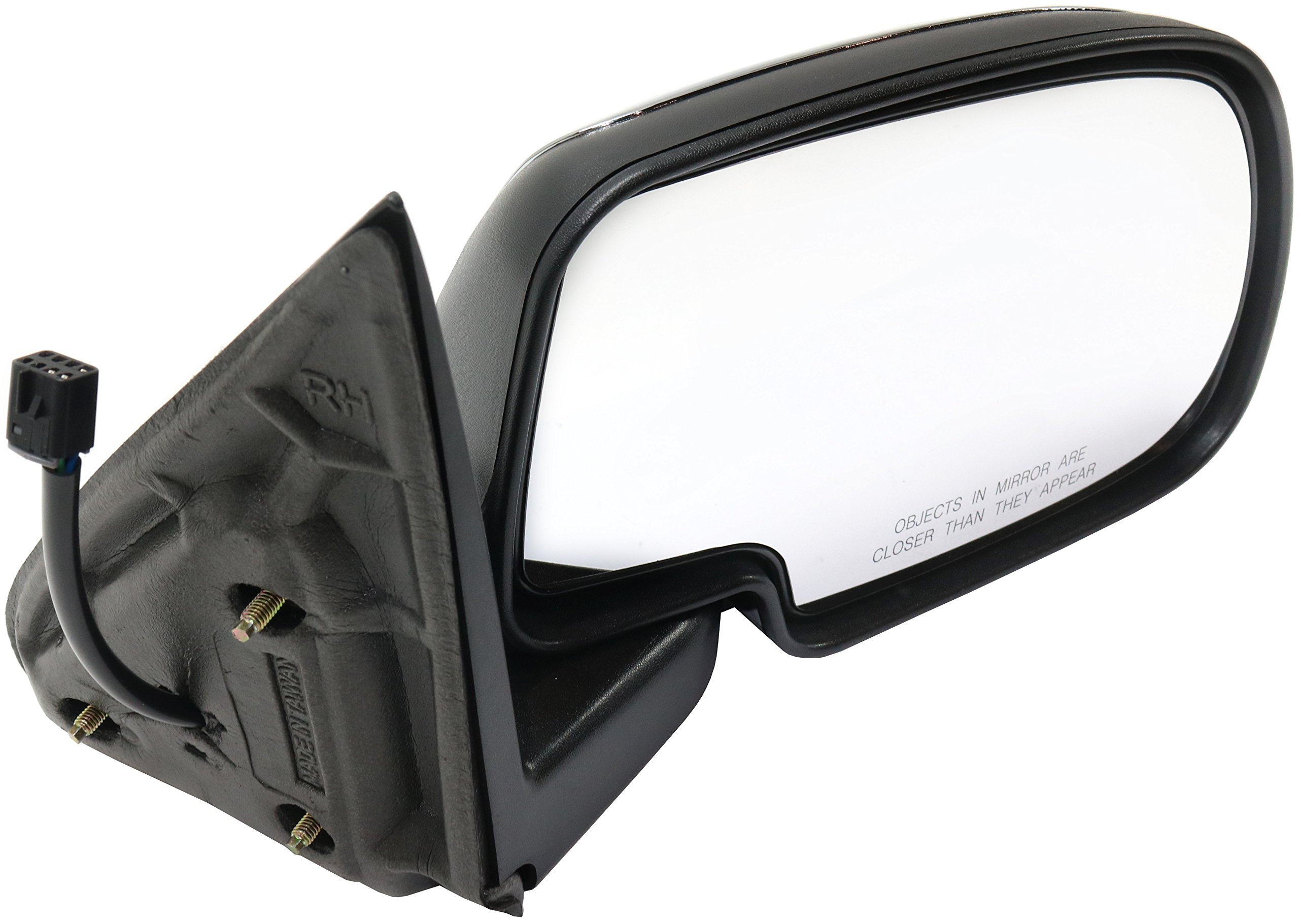 Kool Vue Right Power Non-Heated Door Mirror Compatible With Chevrolet Silverado 1500 1999-2002 Without Puddle Lamp Chrome Extended Cab & Standard Cab