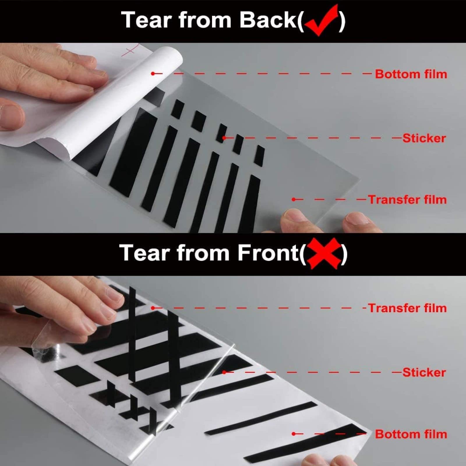 MVMTVT 2PCS Car Side Decals Sticker for Ford F150 Sport Auto Body Side Stripe Decal Skirt Car Door Side Hockey Stripe Graphical Decal Vinyl Stripe Decal Decoration (Matte Black)