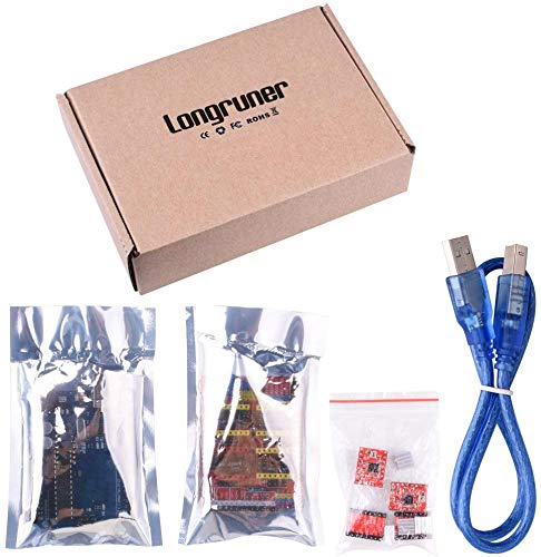 Longruner CNC Shield Expansion Board V3.0 Board + A4988 Stepper Motor Driver with Heatsink