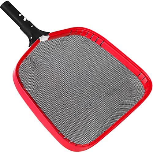 TidyMister Pool Leaf Skimmer Swimming Pool Net Leaf Rake with Strong Aluminum Frame Fine Mesh Detachable Pool Cleaning Tool