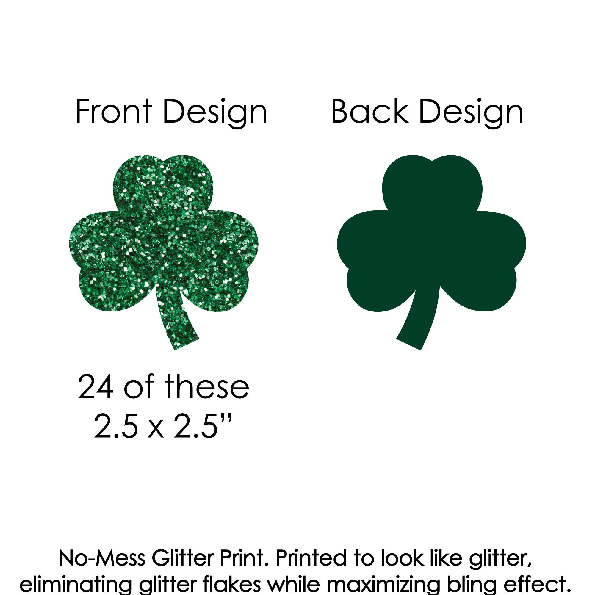 St. Patrick's Day Paper Straw Decor - Saint Paddy's Day Party Striped Decorative Straws - Set of 24
