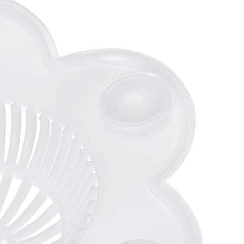 uxcell Kitchen Sink Strainer, Silicone Sink Disposal Stopper Flexible Drain Sieve Hair Catcher White 2pcs