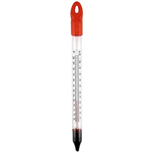 Upromax Hydrometer Alcohol Meter Test Kit: Distilled Alcohol 0-200 Proof Deluxe Set Traceable Alcoholmeter with Glass Jar for Proofing Distilled Spirits