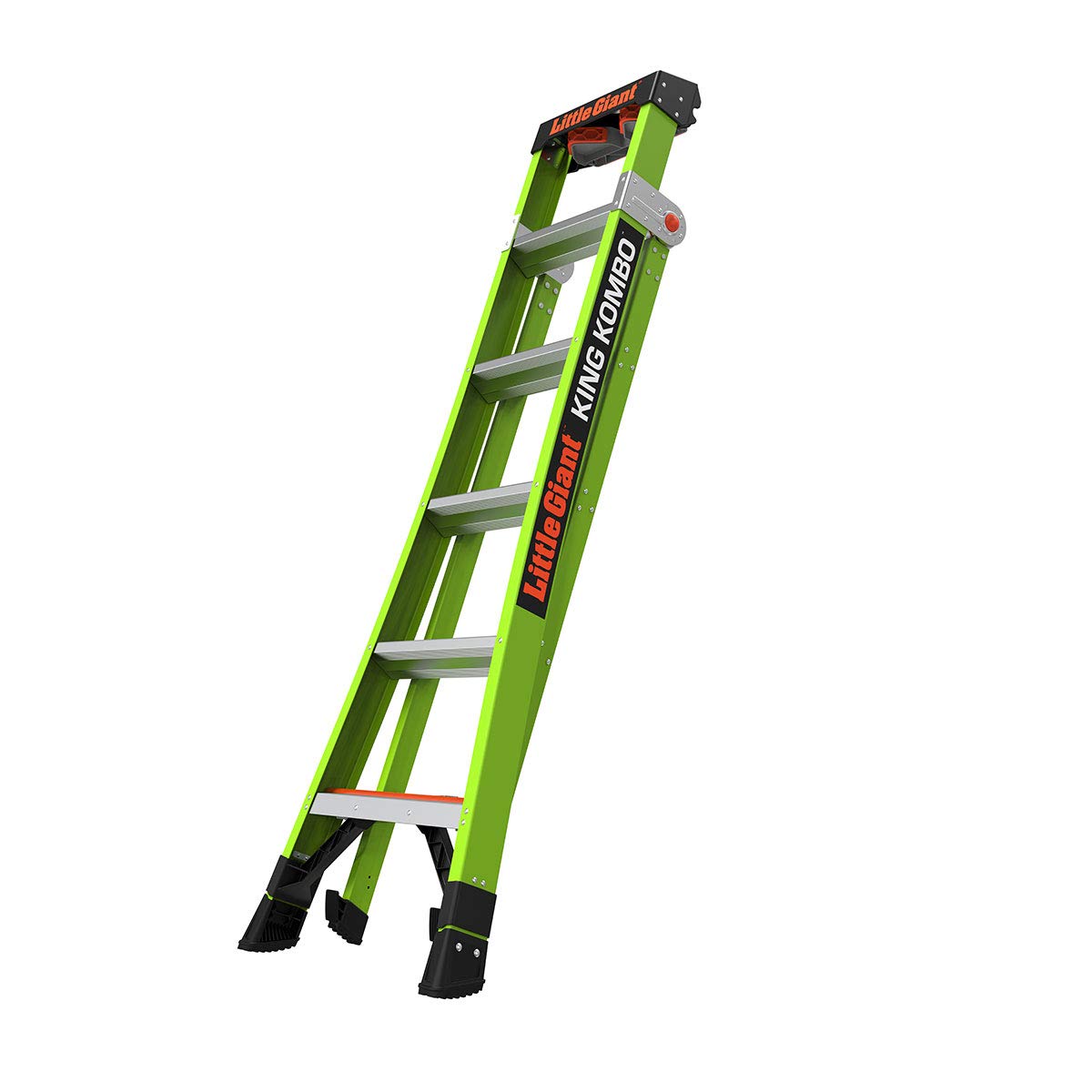 Little Giant Ladder Systems 13610-071 King Kombo 3-in-1 Ladder, 6 Ft, Gray