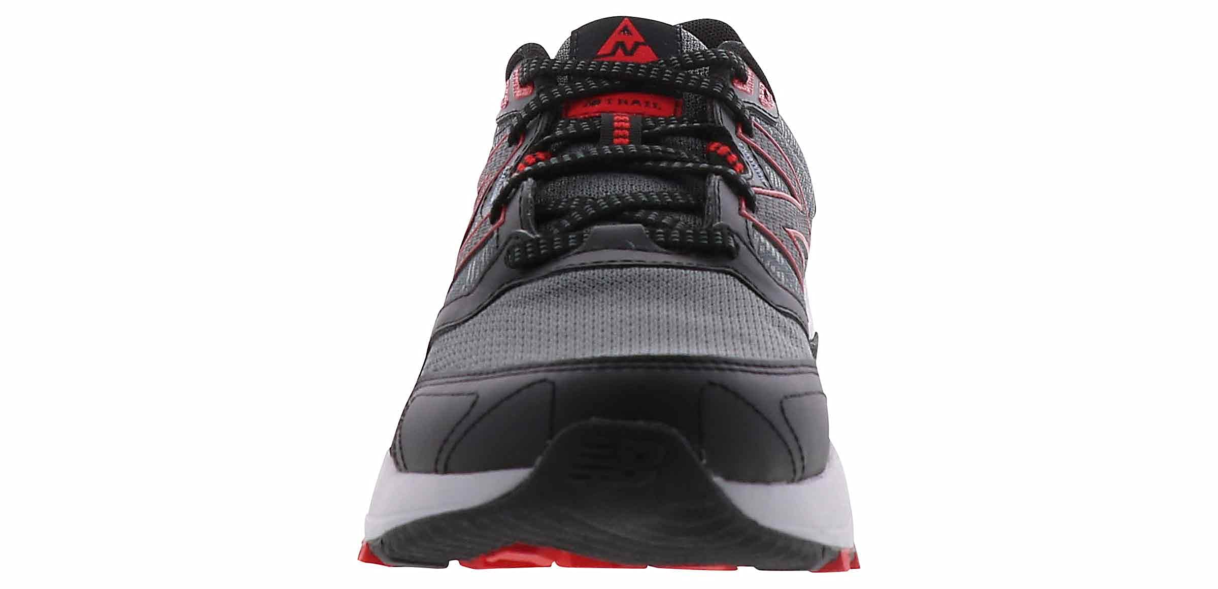 New Balance Men's 410 V7 Running Shoe, Ocean Grey/Black/Velocity Red, 12 X-Wide