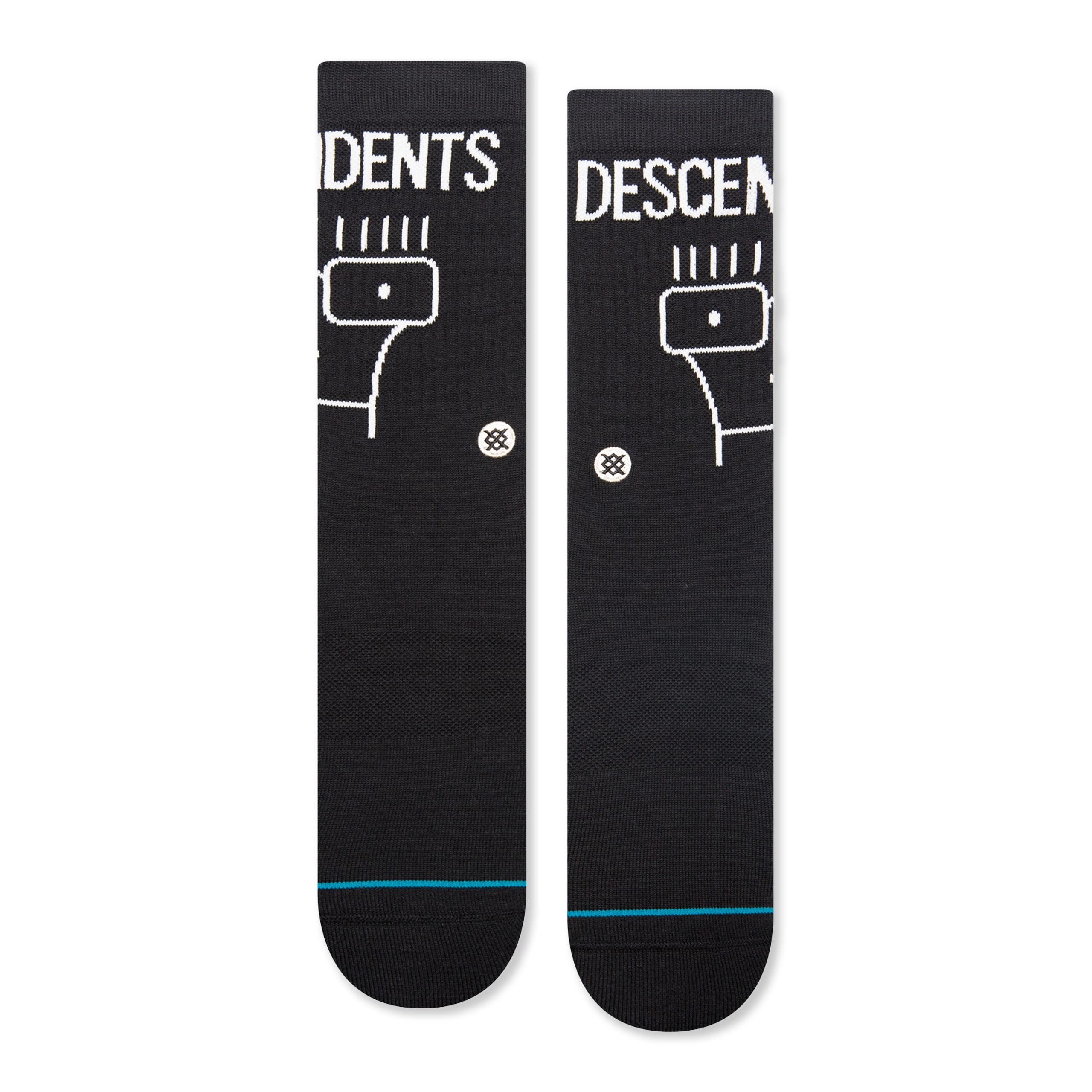 Stance Descendents Crew Washed Black LG (US Men's Shoe 9-13, Women's Shoe 11-14)