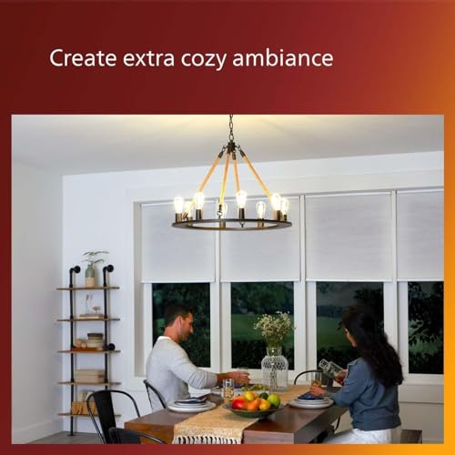 PHILIPS LED Vintage Flicker-Free Clear Spiral A19 Dimmable, Eyecomfort Technology, 500 Lumen, Soft White(2700K), 5.5W=40W, Title 20 Certified, E26 Base (565788), 1 Count (Pack of 1)