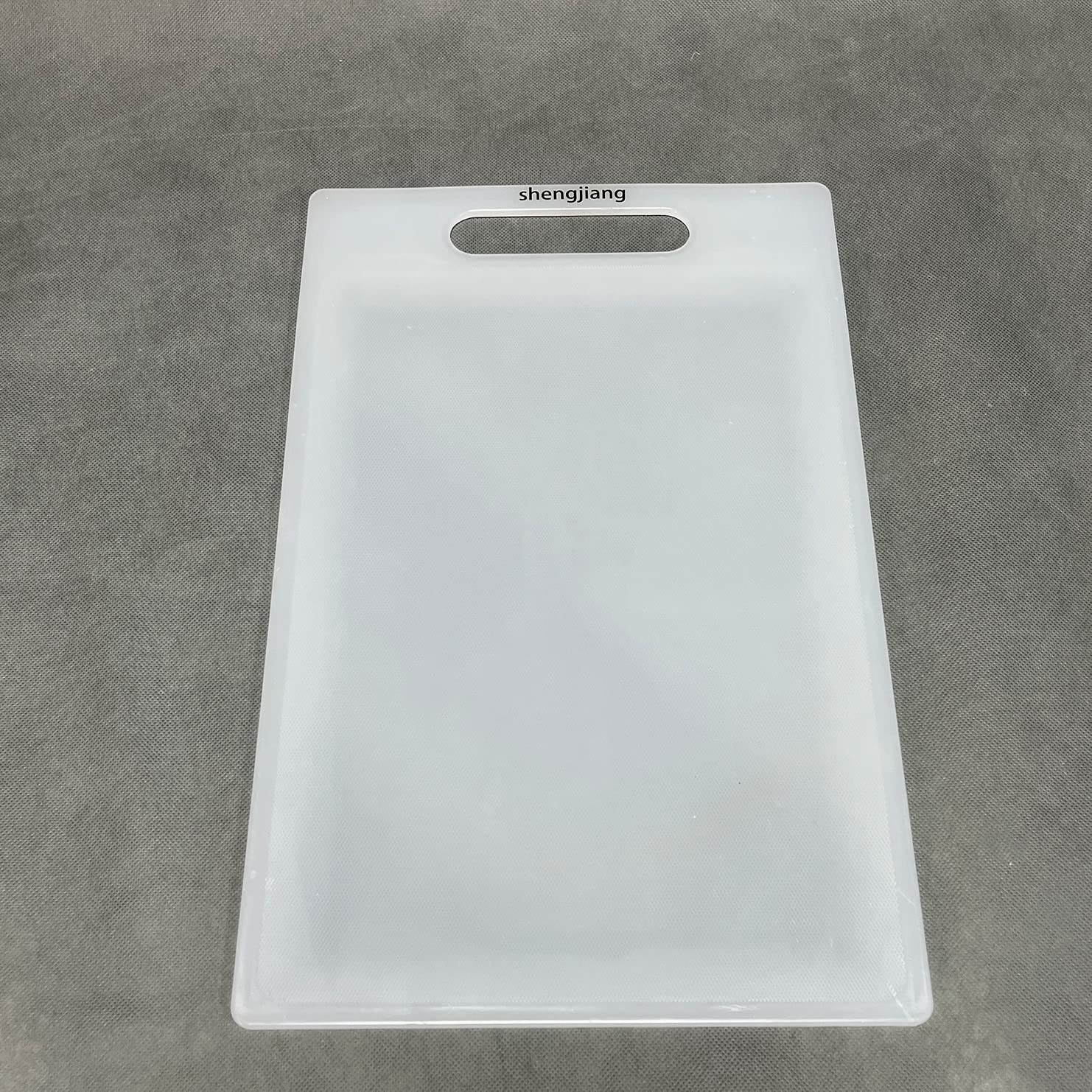 shengjiang Chopping boards for kitchen use, Food Safe PP Material, BPA Free, Dishwasher Safe, Thick Chopping Board, Large Size, Easy Grip Handle, for Kitchen (White)