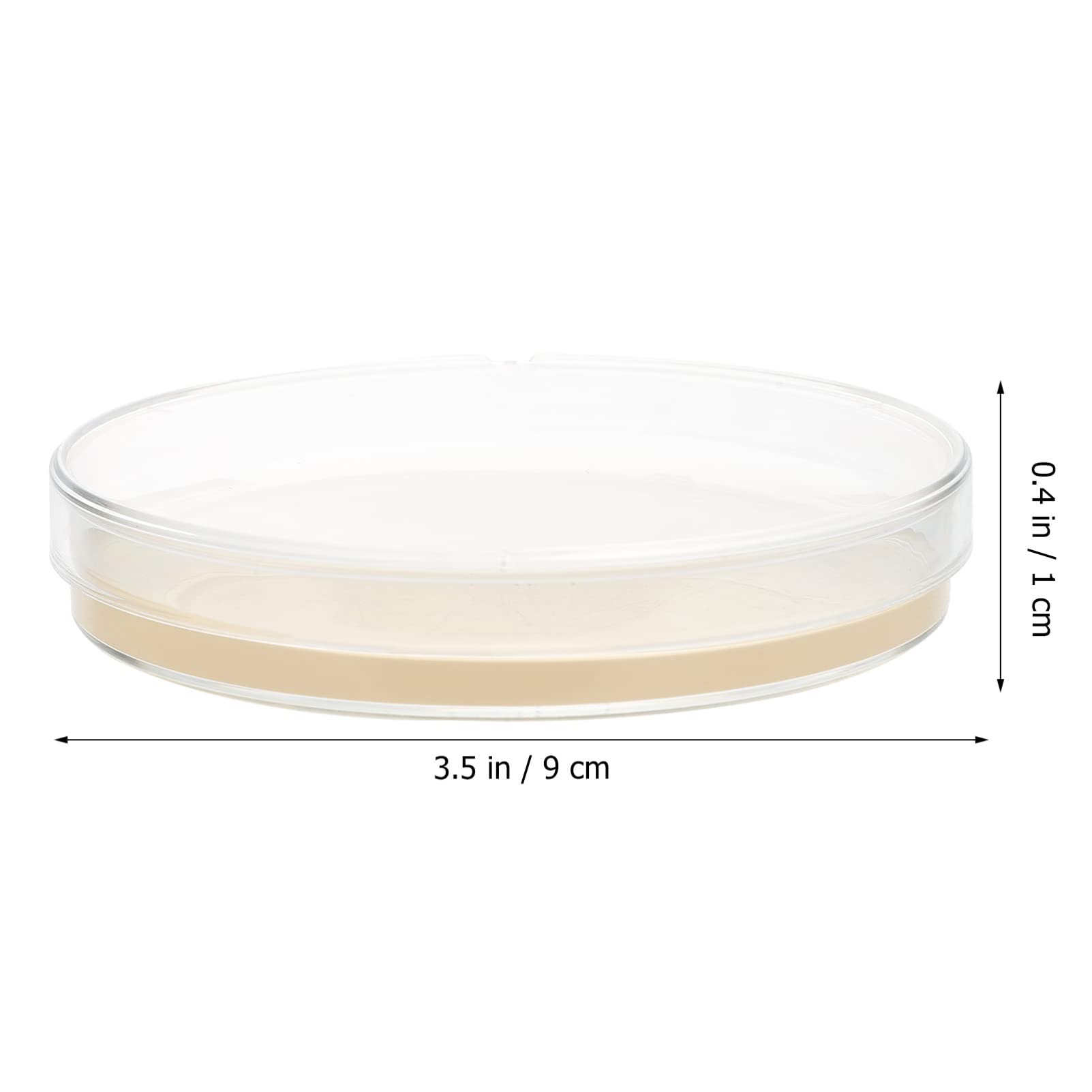 VILLCASE Agar Plates, 10pcs Laboratory Petri Dishes, Potato Dextrose Agar Plates, Pre- Poured Growth Medium for Mushrooms & Science Fair Projects (3.54X0.39inch)