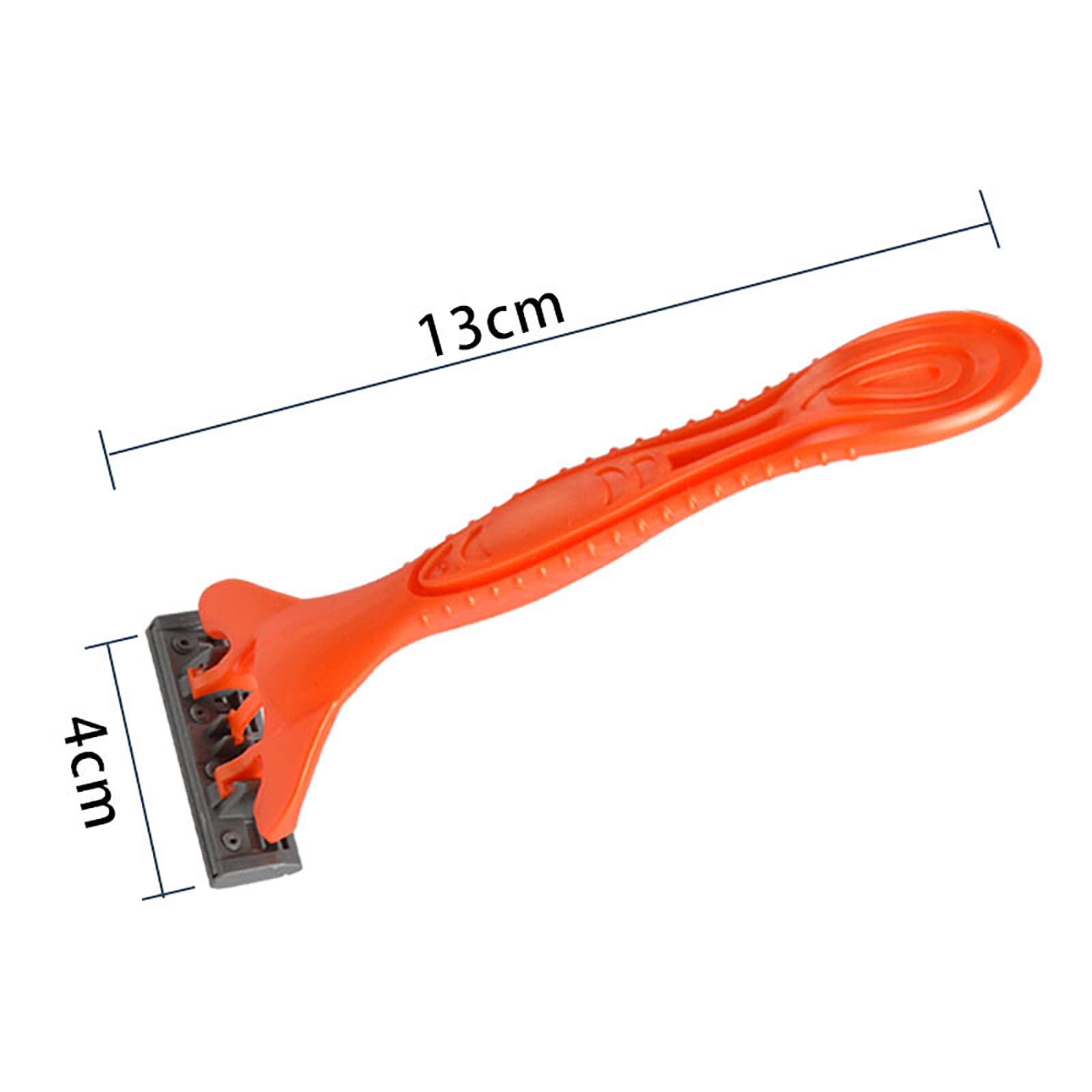 V.CR Brand Disposable Razors, Shaving Razors,Triple Sharp blades with Lubricant Strip, Stainless Steel, Pivoting Head,Orange, 60Count Total