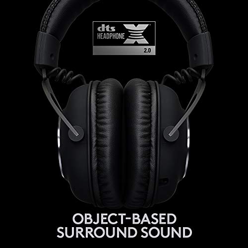 Logitech G PRO X Wireless Lightspeed Gaming Headset with Blue VO!CE Mic Filter Tech, 50 mm PRO-G Drivers, and DTS Headphone:X 2.0 Surround Sound