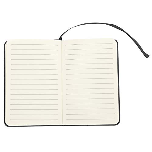 Uxsiya Strap Notebook A6 3Pcs Notebook PU Lather Gratitude Diary Office Notes for Writing Diary(black)