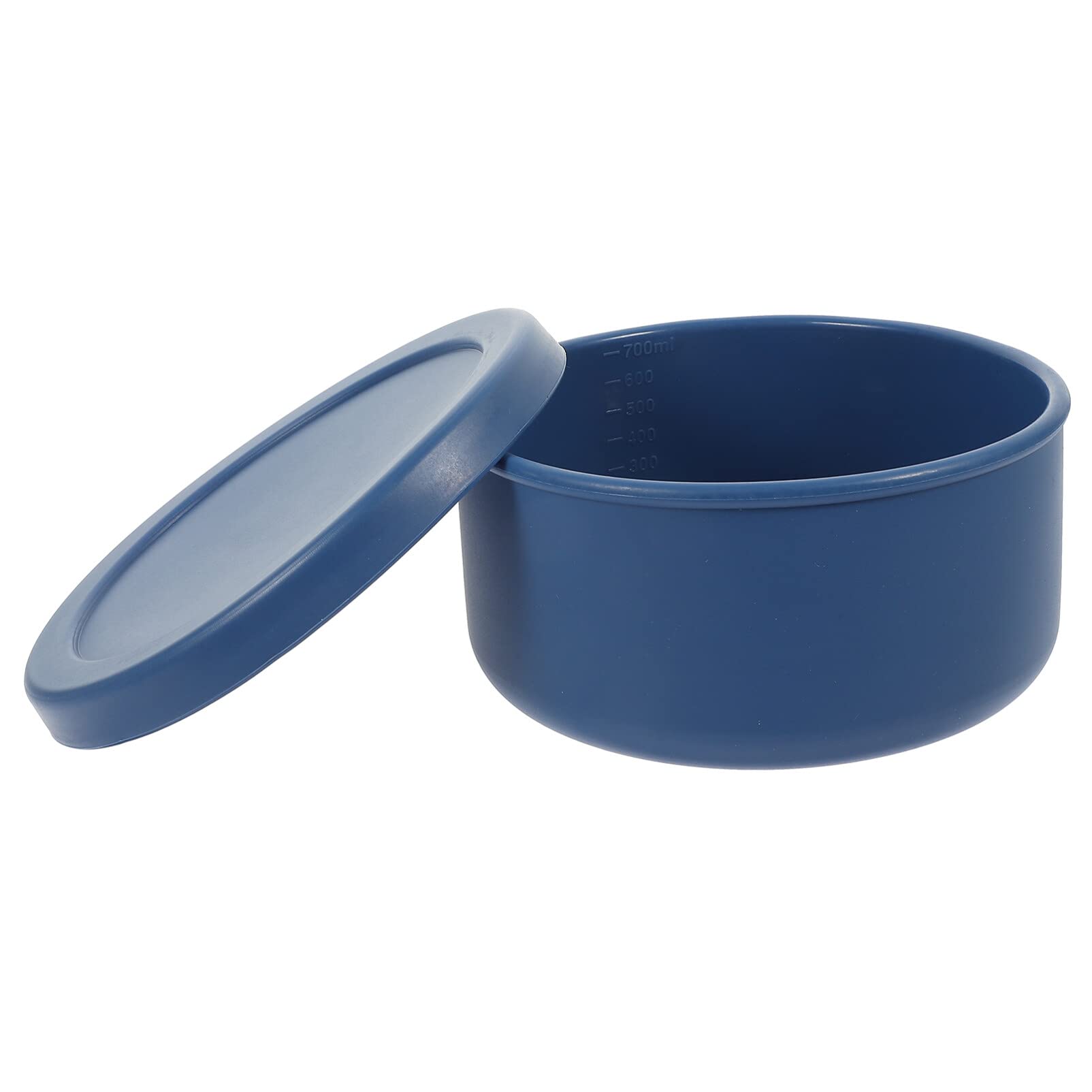 Tofficu Silicone Dough Bowl Pizza Dough Box Household Dough Proofing Box Dough (700ML,Blue