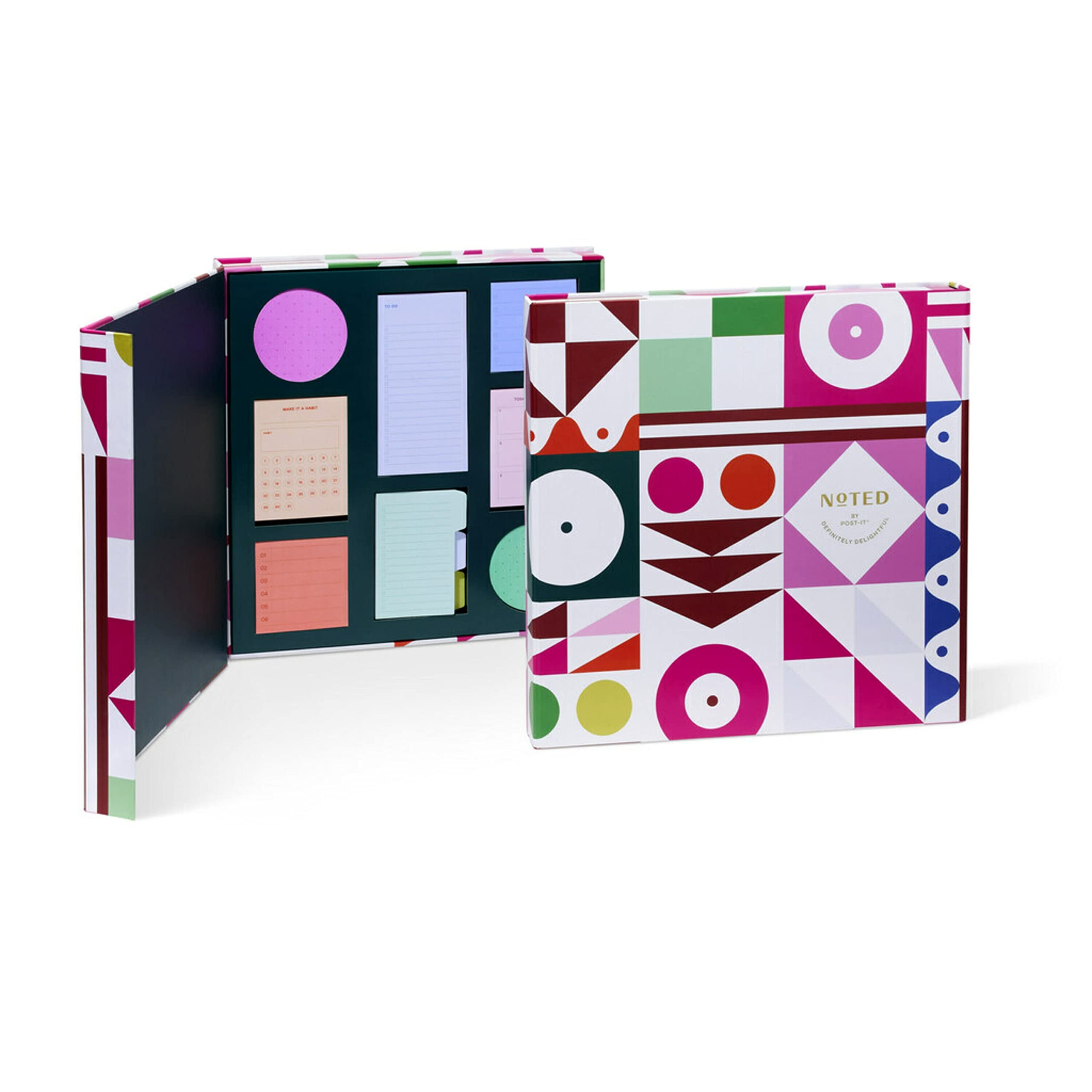 Post-it Noted by Post-it Premium Gift Box Set, Assorted Color Post-it Notes, Various Sizes, Attractive Magnet Close Box, 10 Pads/Box, 790 Sheets/Box (NTD-Box-PK)