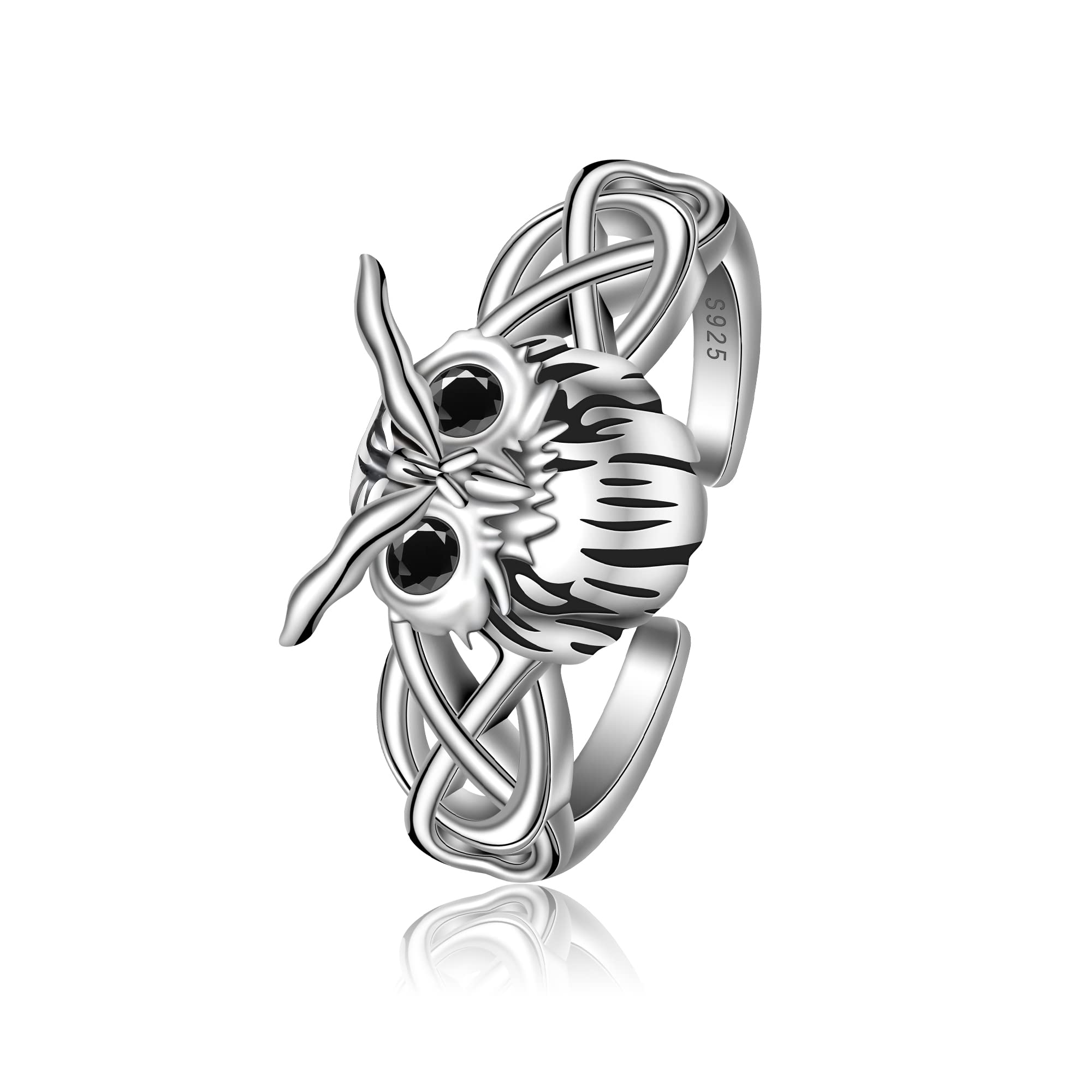 Whale Ring 925 Sterling Silver Whale Open Rings Whale Shark Ring Wedding Ring Adjustable Ring Mother's Day Jewelry Gifts for Women
