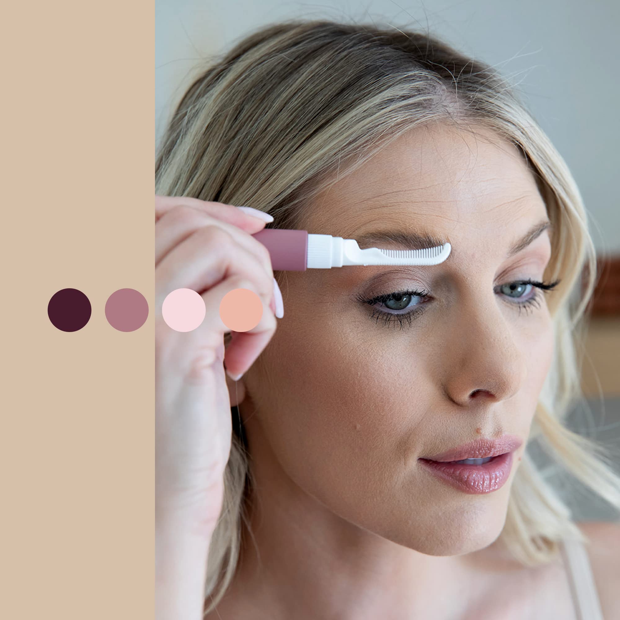 The Brow Trio™ (Trio Beauty) Brow Lifting Wax with Brow Lamination Effect | Flake Free Eyebrow Wax that Dries Clear | Brow Wax for Fluffy, Full Looking Eyebrows | Paraben Free Eyebrow Styling Wax
