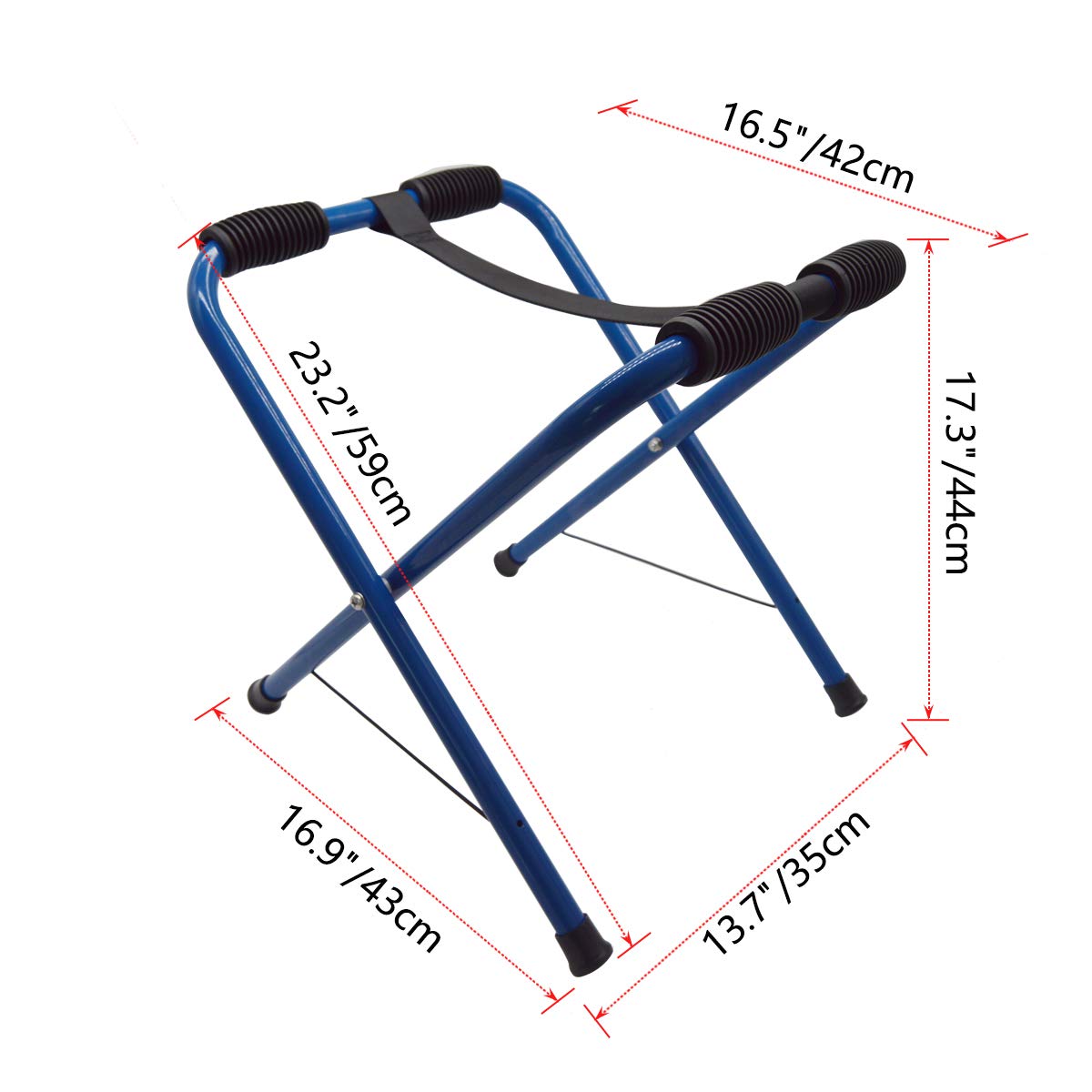 Nooew Newcod Kayak Stand, Aluminum Portable Boat Stand Canoe Storage Rack Indoor Outdoor Usage Kayak Stool, Blue