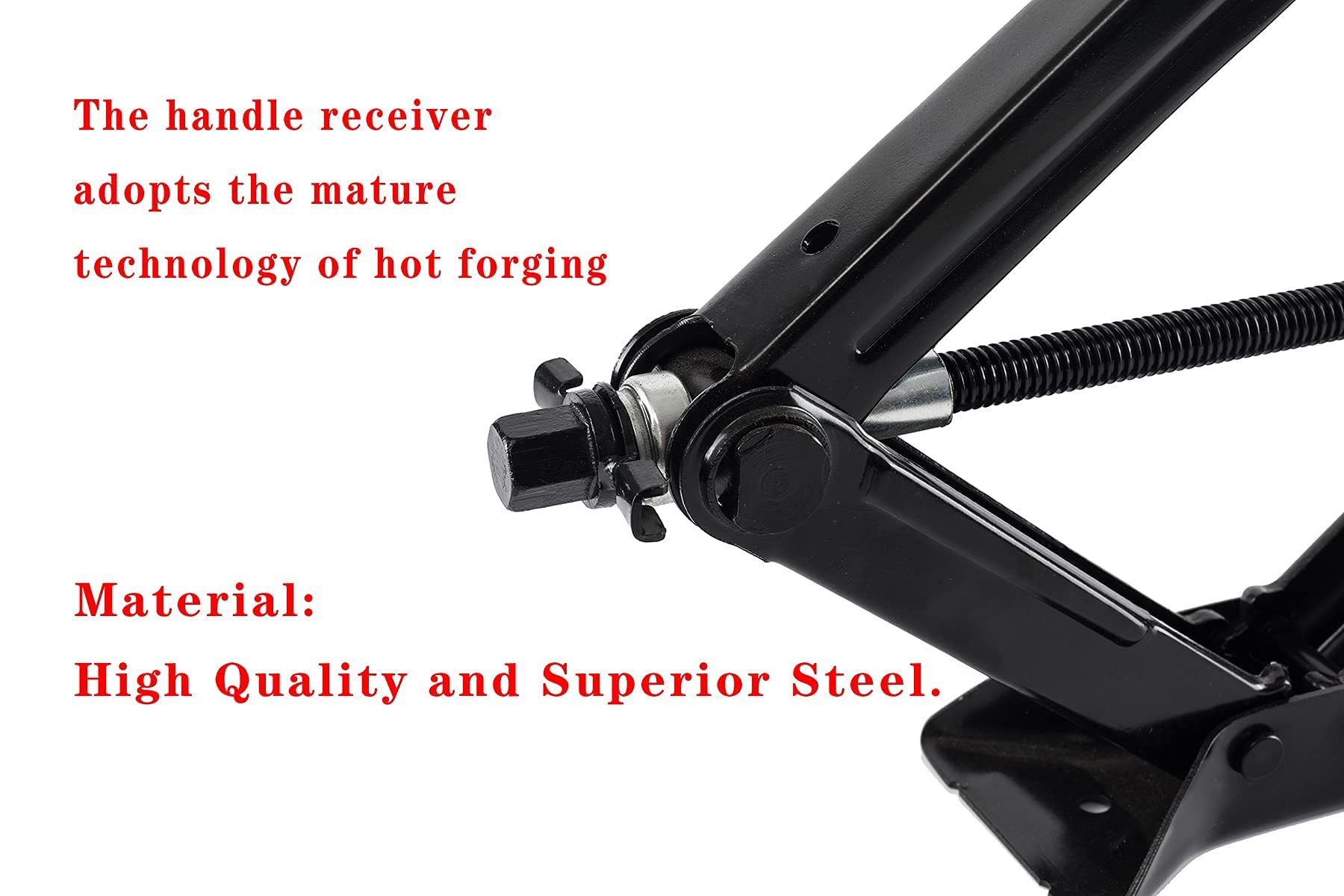 TENFUN Scissor Jack 1.5 Ton(3,307 lbs) Car Jack with The Saving Strength Ratcheting Handle