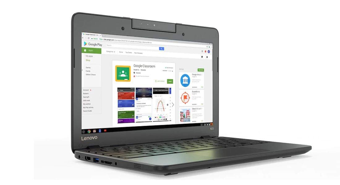Lenovo Notebook 80Ys0003Us Ideapad N23 11.6 Inch N3060 4Gb 16Gb Chrome Operation, Black (Renewed)