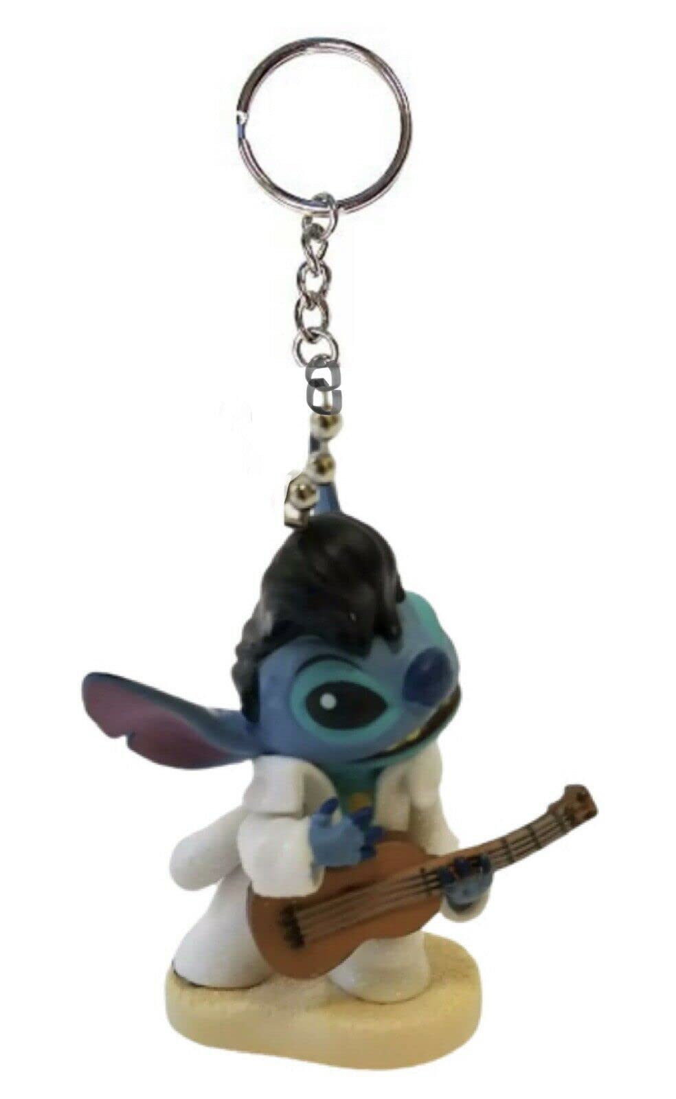 Lilo Stitch Elvis Alien Key Ring Keychain Figure Dog Figurine Ornament Charm PVC Multicolor Regular