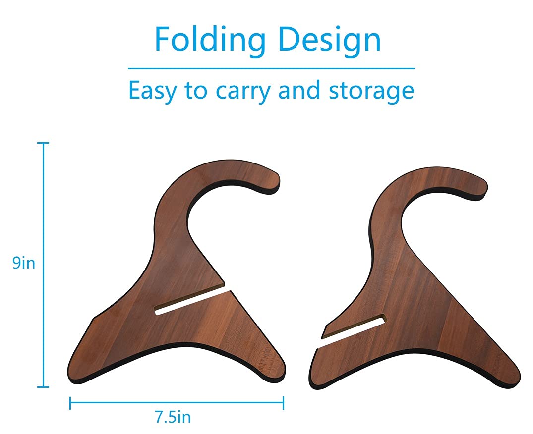 Lovefish Ukulele Stand,Portable Wooden Ukulele Stand with Ukulele Strap,Wooden X-Frame Sturdy Instrument Stand with Soft Edge for Ukulele,Mandolins and Violins