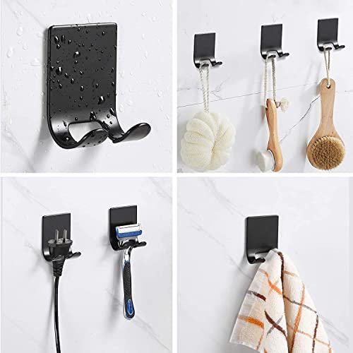 Windefun Stainless Steel Showe Door Hooks,Stainless Steel Powerful Adherive Hooks,for Frameless Glass Bathroom Doors,Can Hang Towels,Bathrobes,Coat Bag etc.