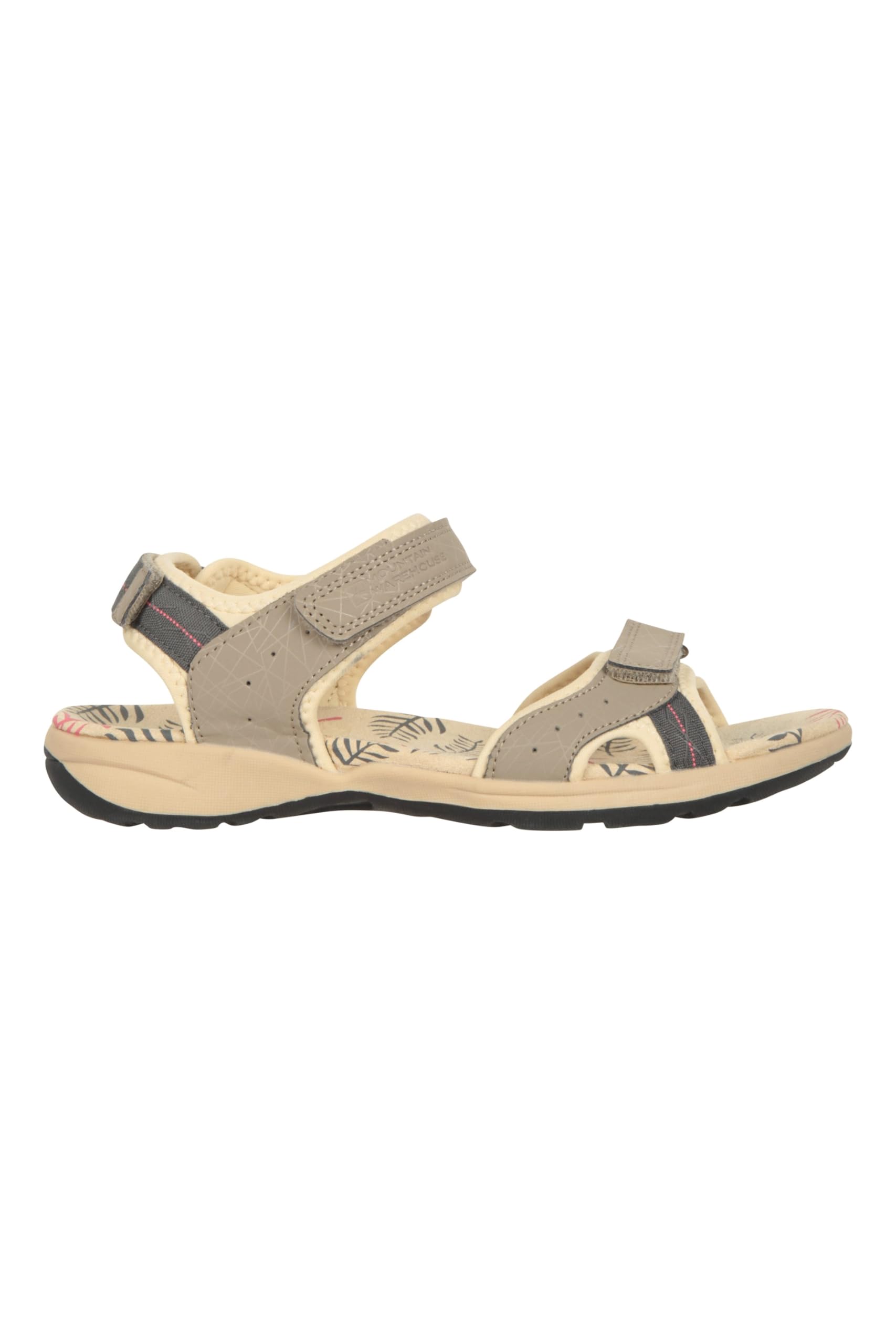 Mountain Warehouse Athens Printed Womens Sandals Beige Womens Shoe Size 8 US