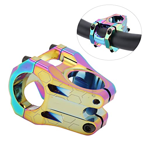 Raguso Short Handle Stem, Short Handlebar Stem Hollow CNC Cutting High Strength for Road Bike