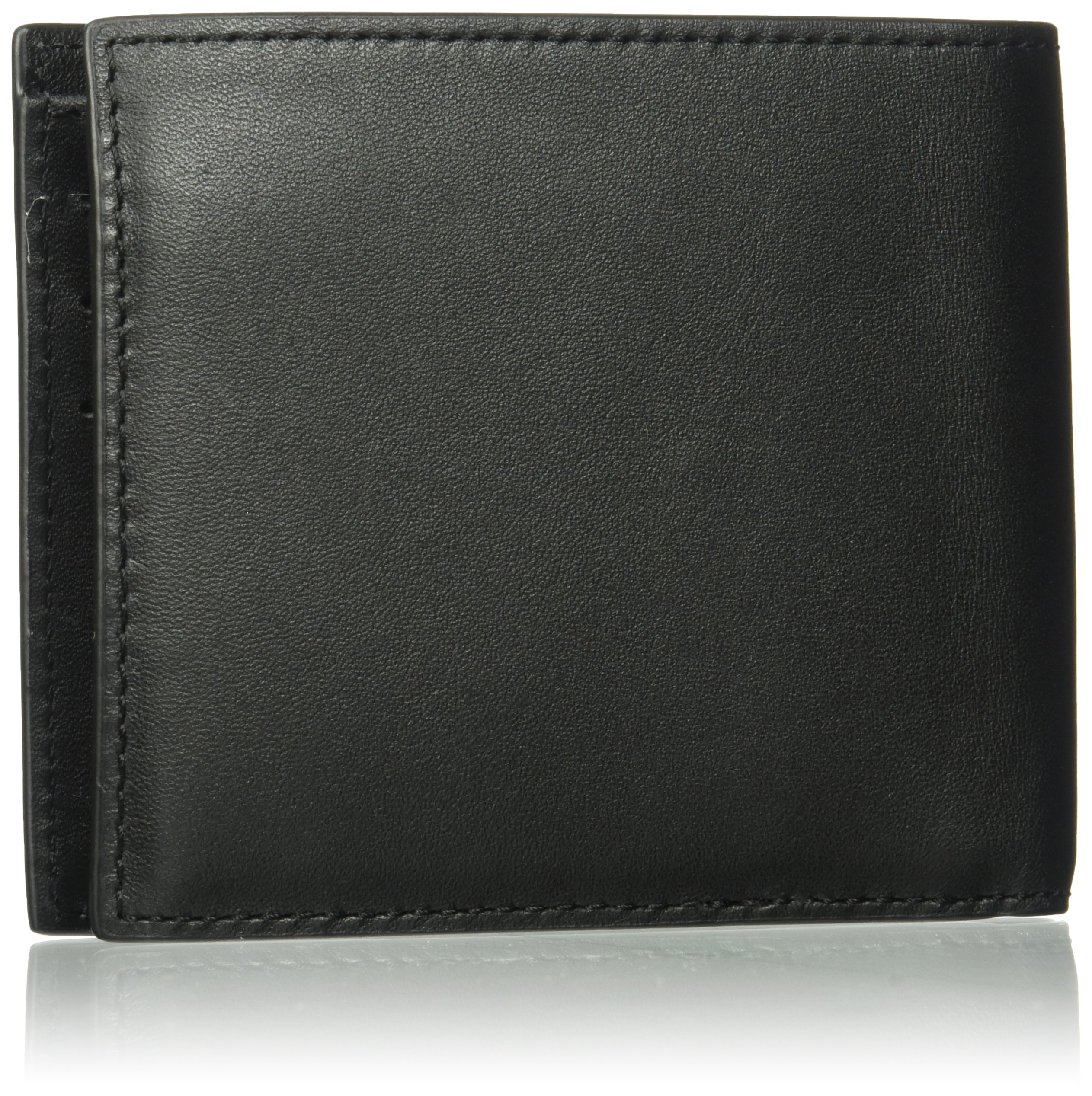 Lacoste Men's Fitzgerald Large Billfold and Coin Wallet, Black, One Size